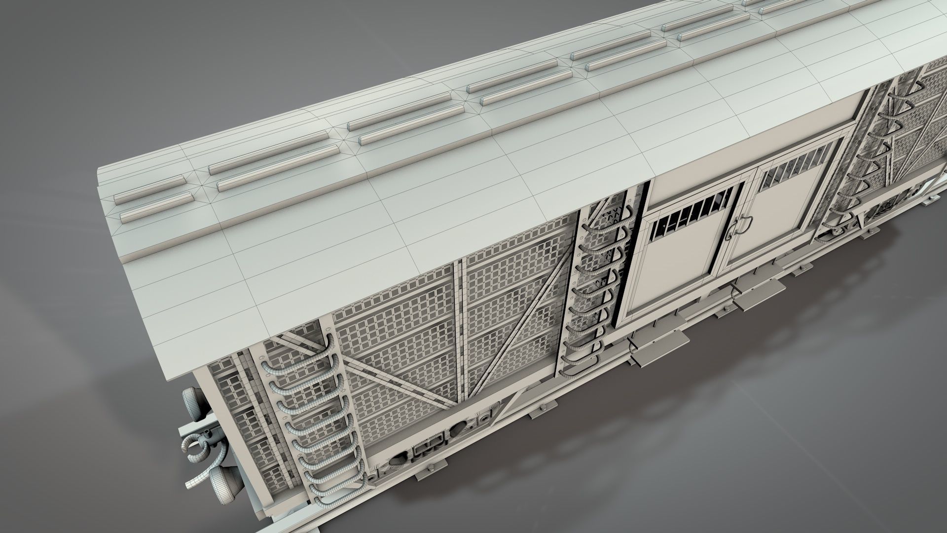 Poultry Train Car 3D model | CGTrader