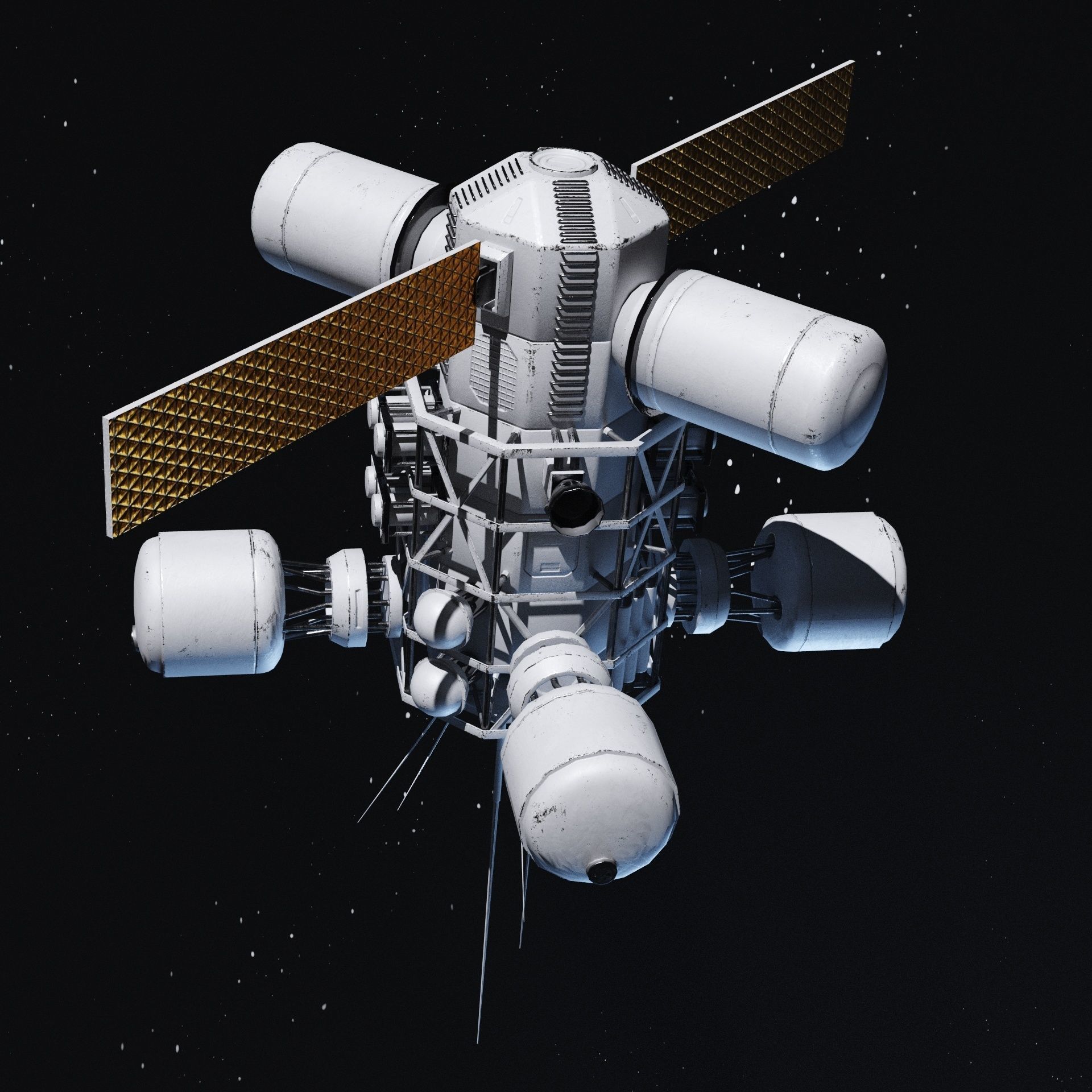space satellite radar 3D model | CGTrader
