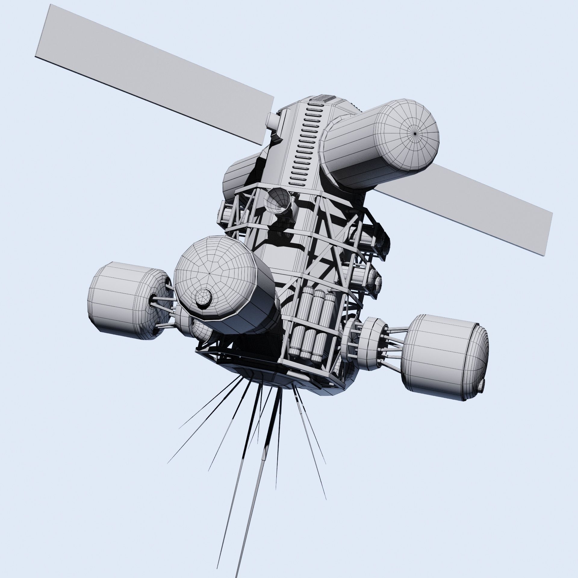 space satellite radar 3D model | CGTrader