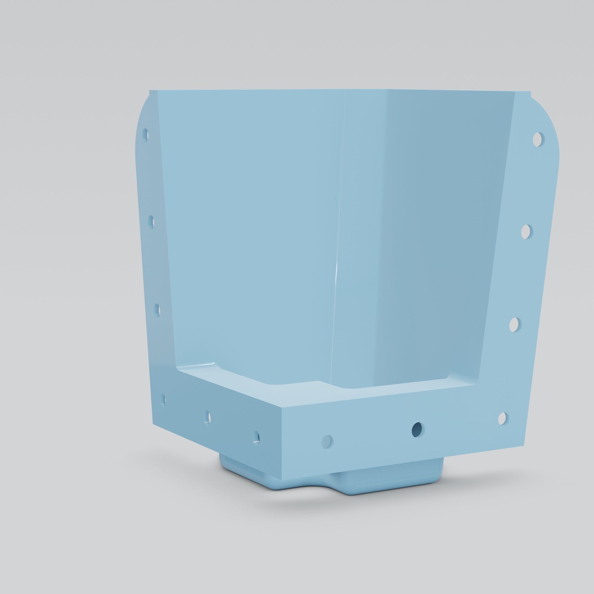 Mold for casting of deck blocks made of concrete 3D model 3D printable ...