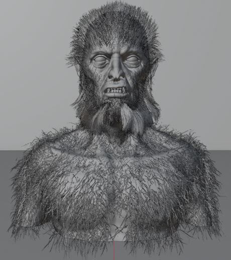 Werewolf Head Character High-Poly 3D model | CGTrader