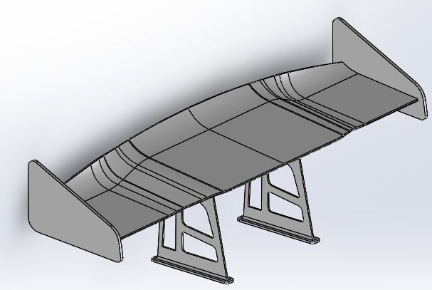 Spoiler GT - Style 3D model 3D printable | CGTrader
