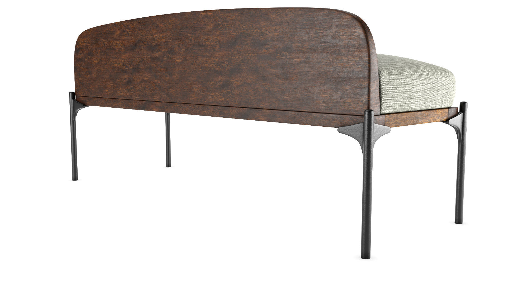 Castafiore Upholstered Bench 3D model | CGTrader