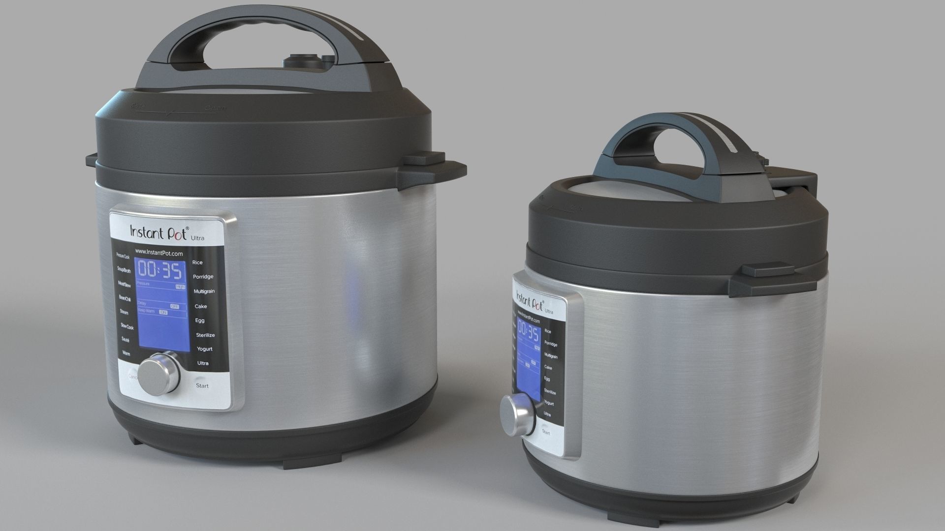 Instant Pot Ultra 8 And 3 Qt 3D model | CGTrader