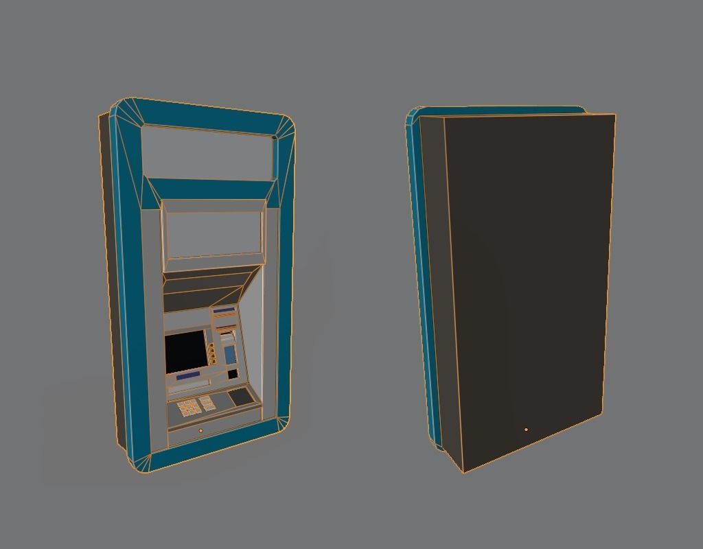 3D model ATM machine VR / AR / low-poly | CGTrader