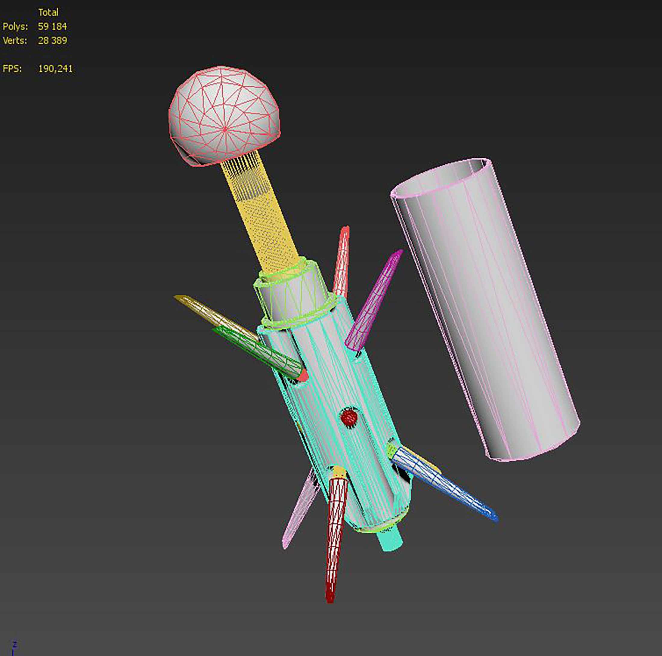 Mangalore Grenade The Fifth Element replica prop cosplay 3D model 3D ...
