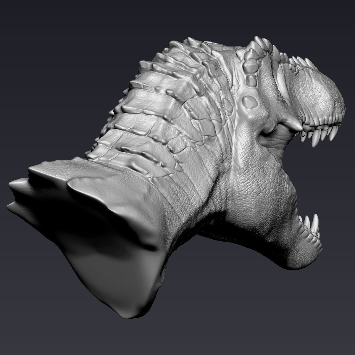 V-rex Head Dinosaur 3D model 3D printable | CGTrader