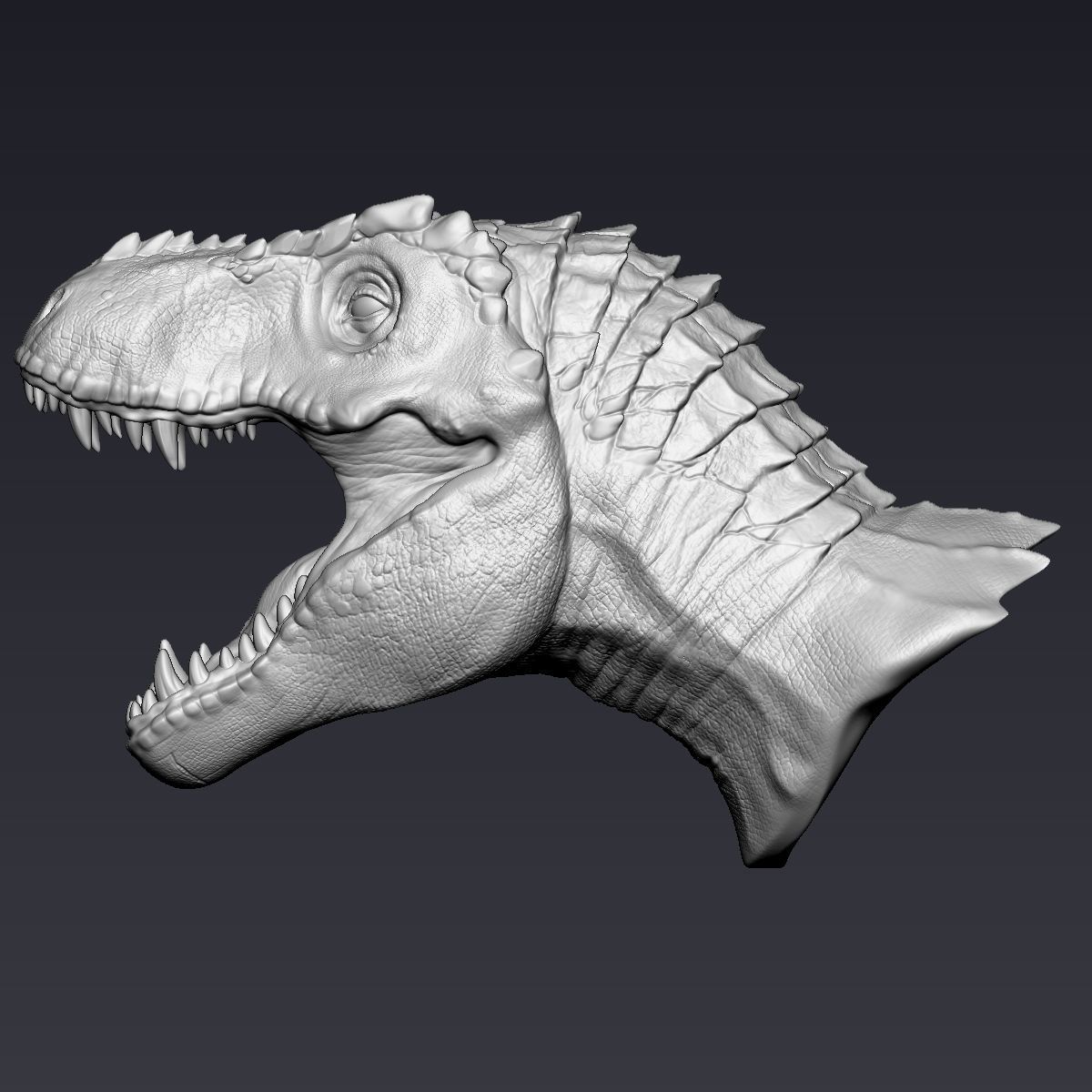 V-rex Head Dinosaur 3D model 3D printable | CGTrader