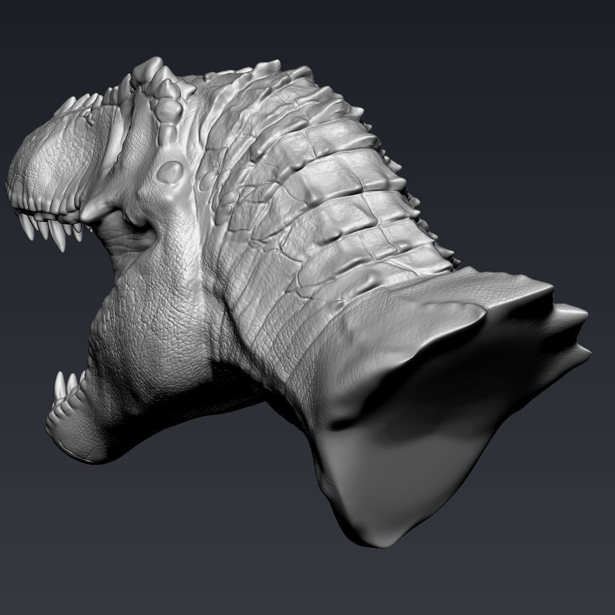 V-rex Head Dinosaur 3D model 3D printable | CGTrader