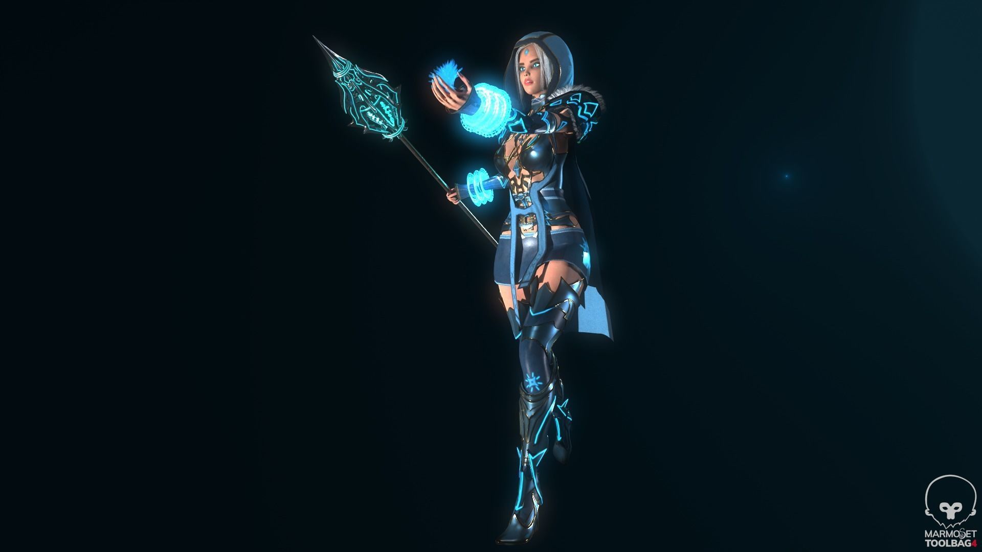 3D model Frost Mage - Game Ready Low-poly 3D model VR / AR / low-poly ...
