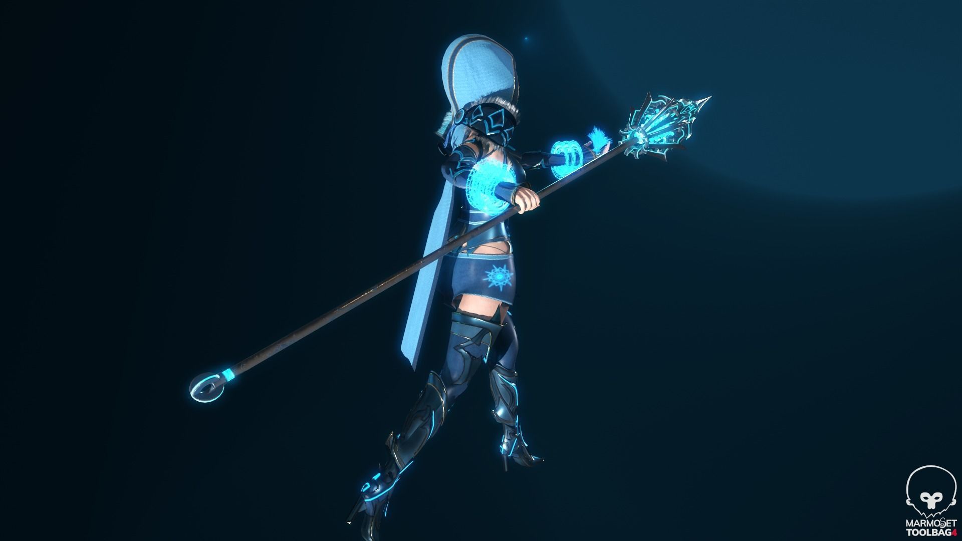 3D model Frost Mage - Game Ready Low-poly 3D model VR / AR / low-poly ...