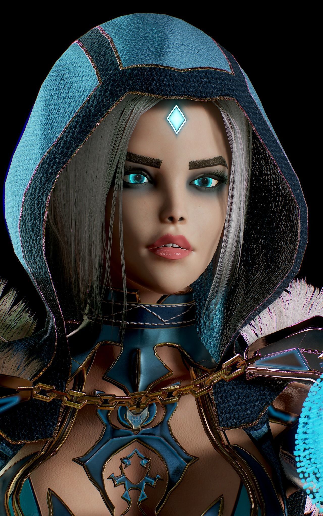 3D model Frost Mage - Game Ready Low-poly 3D model VR / AR / low-poly ...