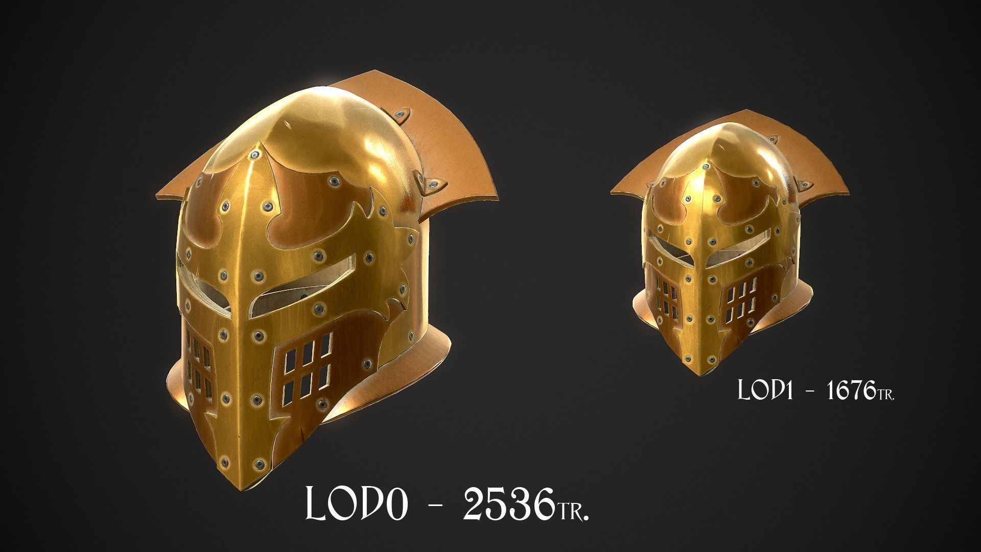 Knight Helmet Collection 2 VR / AR / low-poly | CGTrader