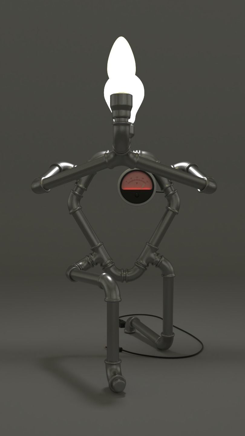 Industrial lamp Prometheus 3D model | CGTrader