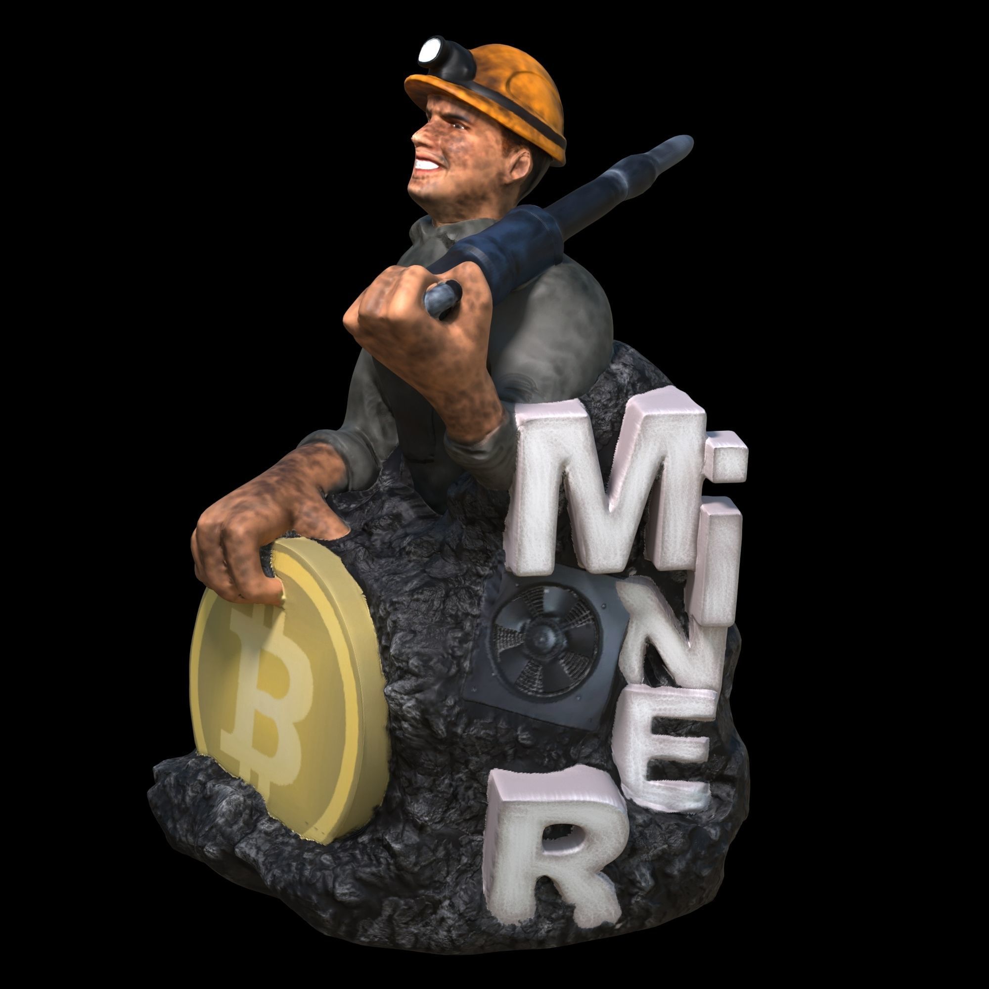 Miner 2 3D model 3D printable | CGTrader
