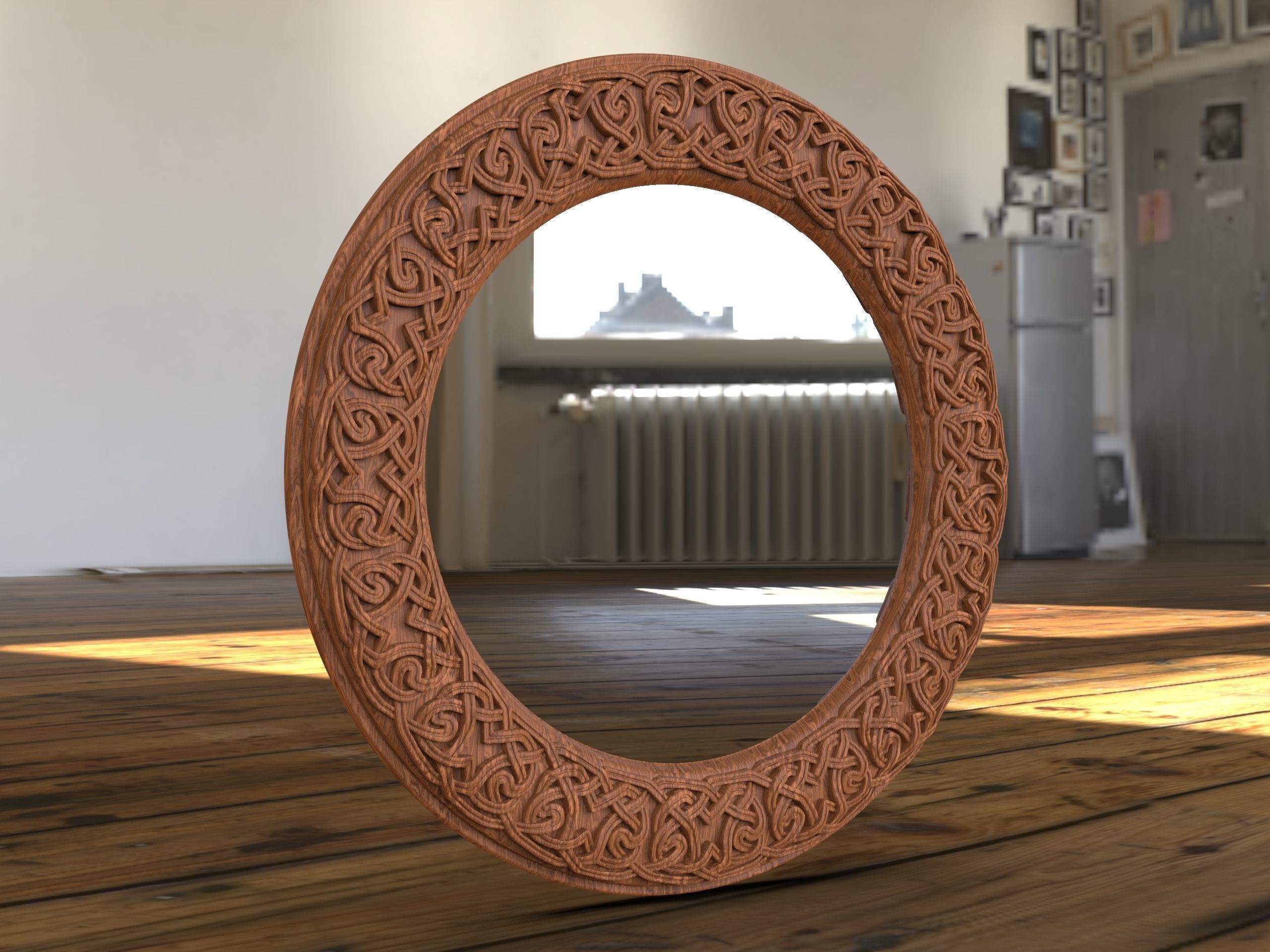 CELTIC MIRROR FRAME 3D model 3D printable | CGTrader