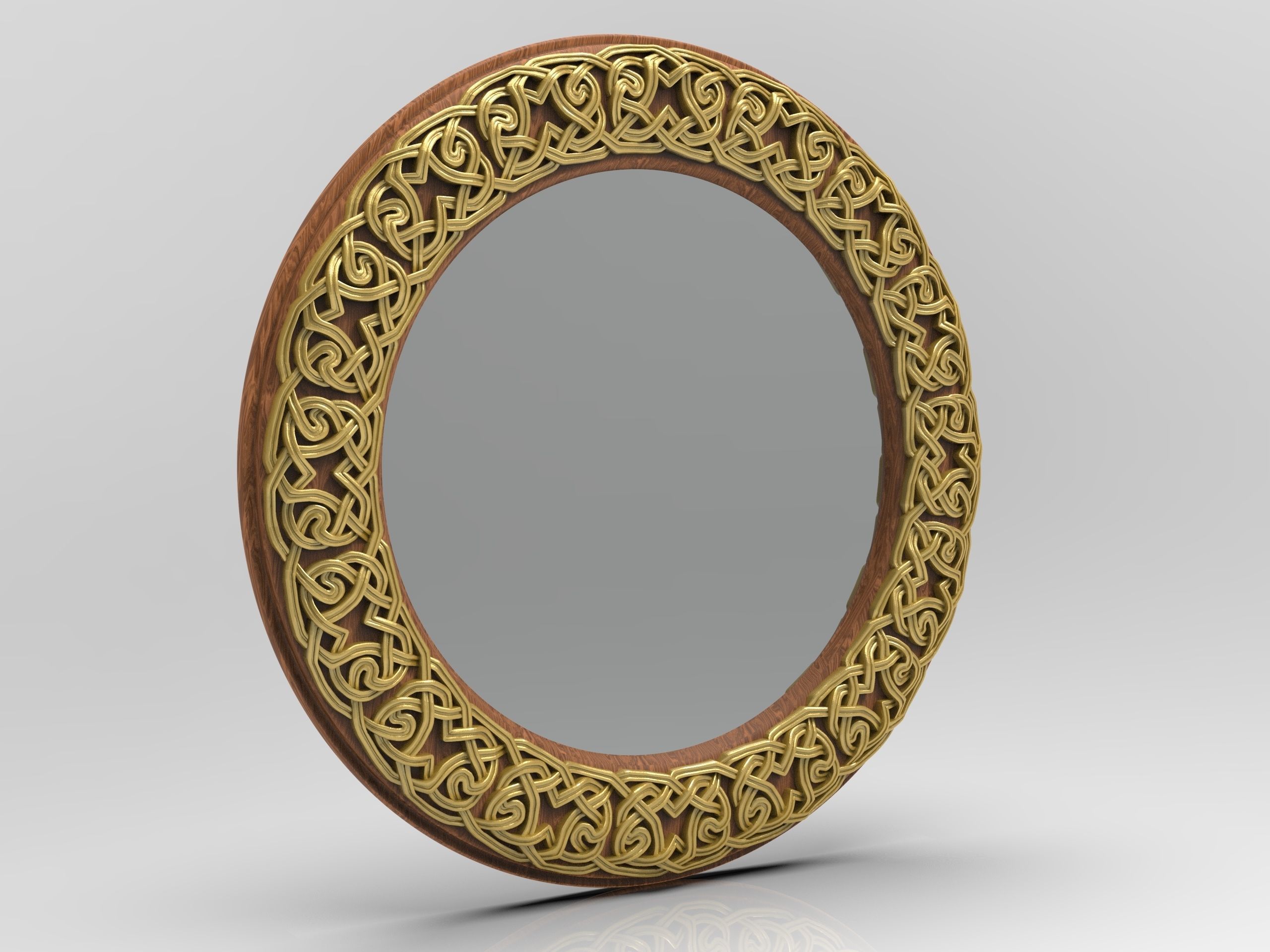 CELTIC MIRROR FRAME 3D model 3D printable | CGTrader
