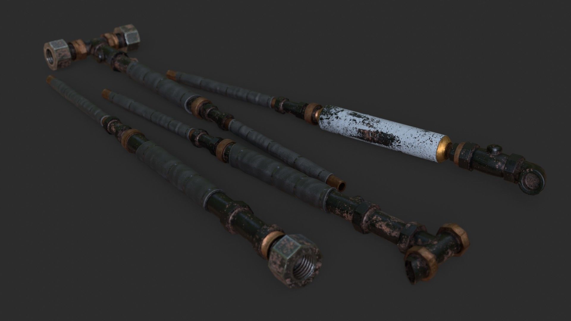 3D model Plumbing Pipes Weapons Pack VR / AR / low-poly | CGTrader