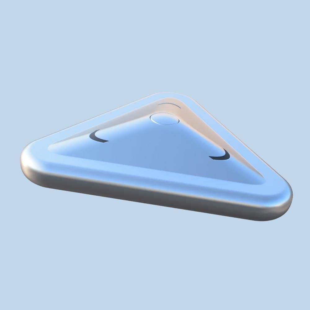Ufo triangle 3D model 3D printable | CGTrader