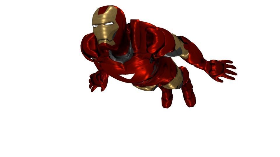 Iron man mark 6 3D model animated rigged | CGTrader