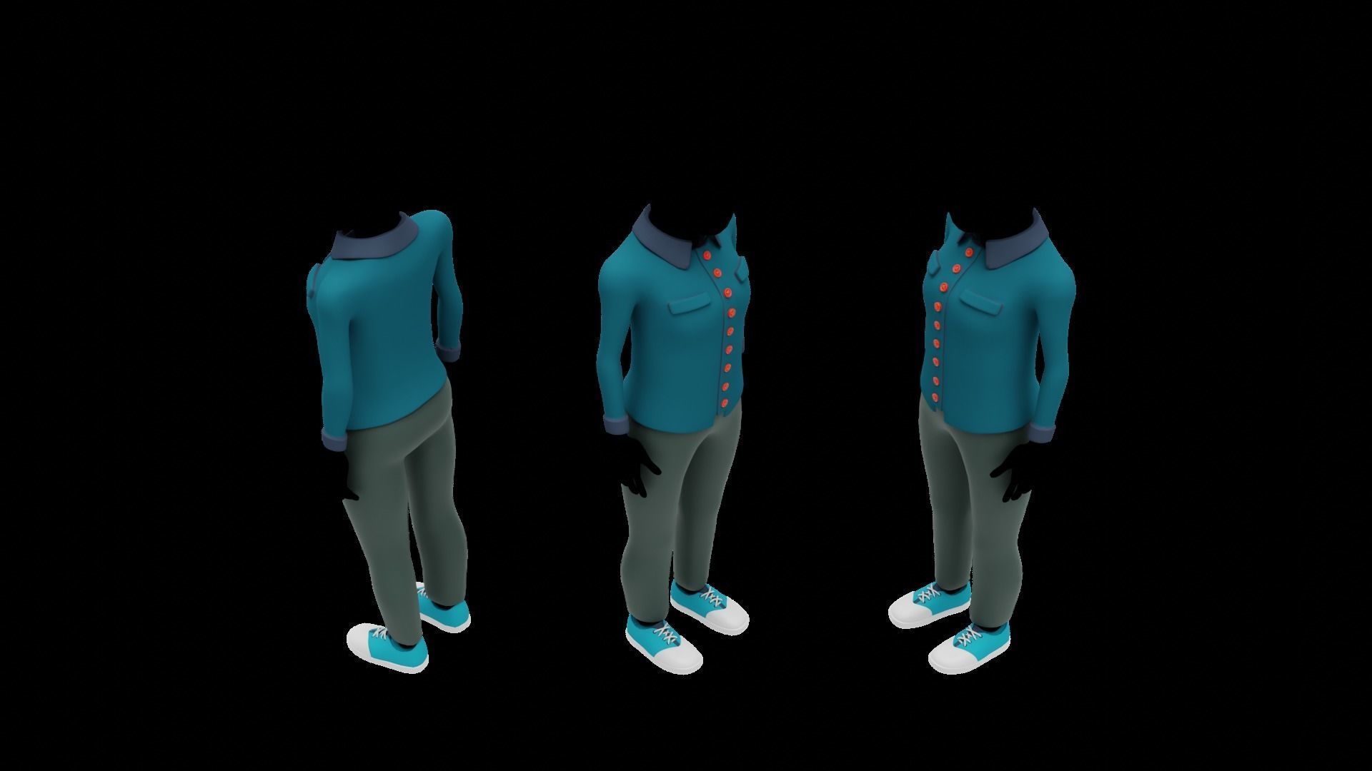 3D model Base Clothing 01 Office VR / AR / low-poly | CGTrader