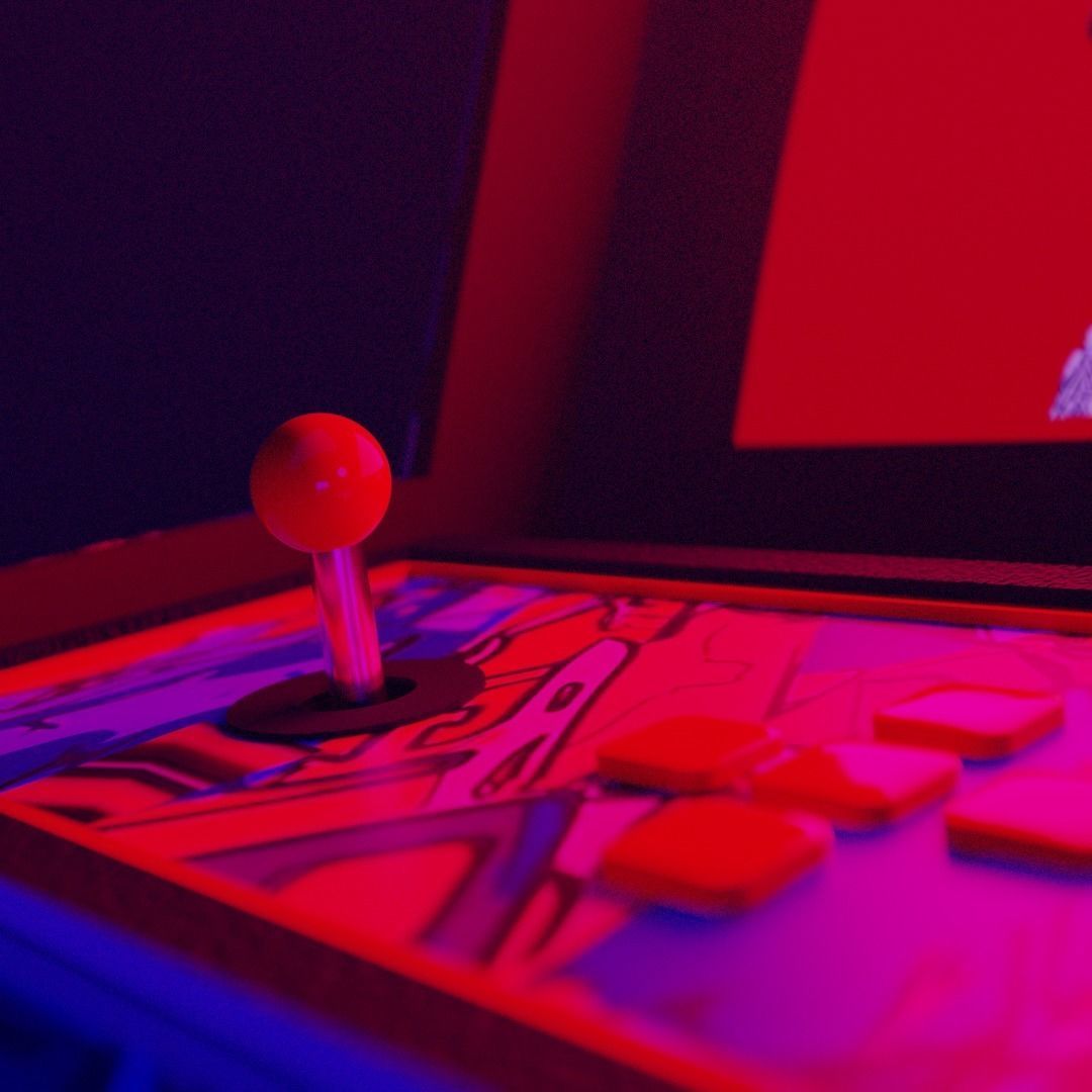 Retro Arcade Machine free 3D model | CGTrader