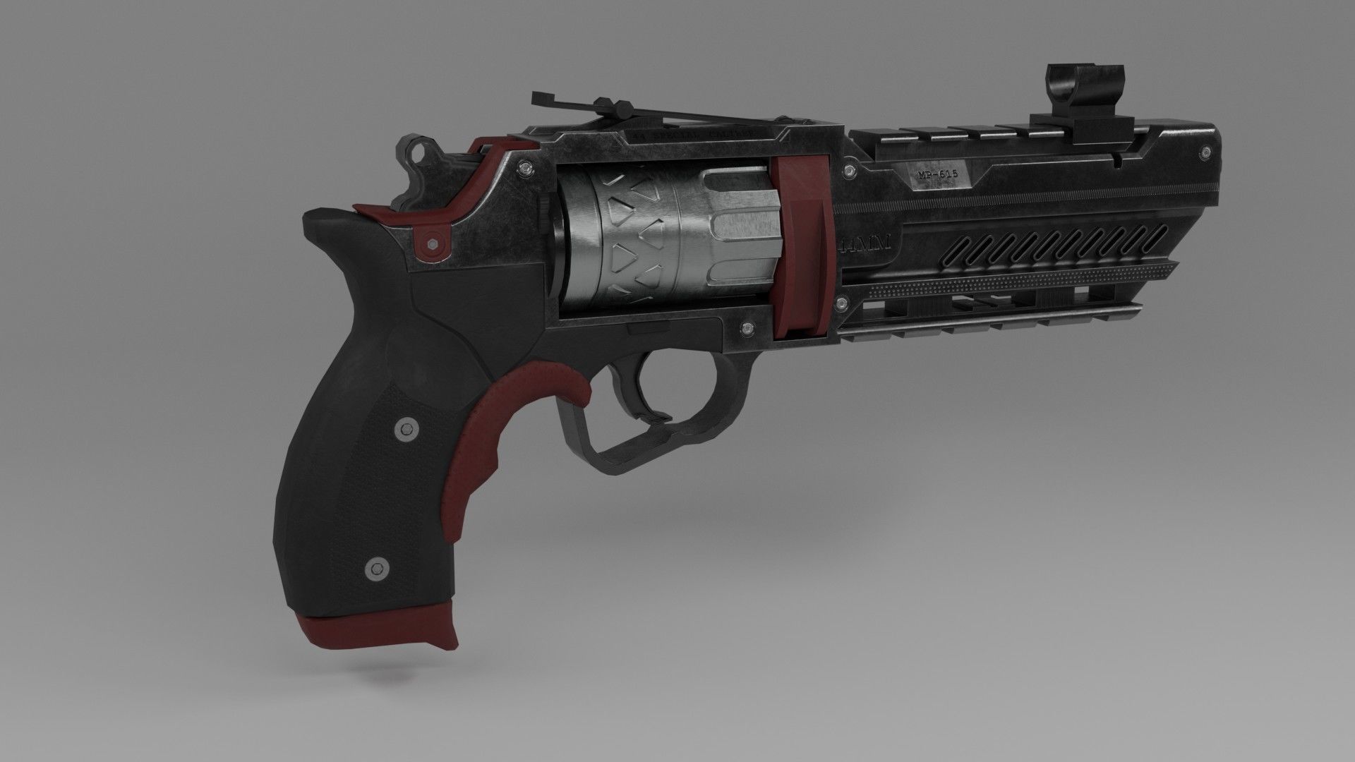 3D model Gun revolver VR / AR / low-poly | CGTrader