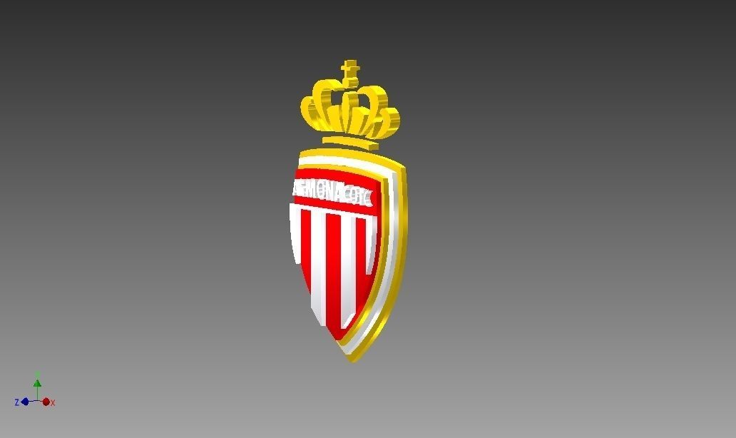 AS MONACO FC LOGO BADGE 3D model | CGTrader