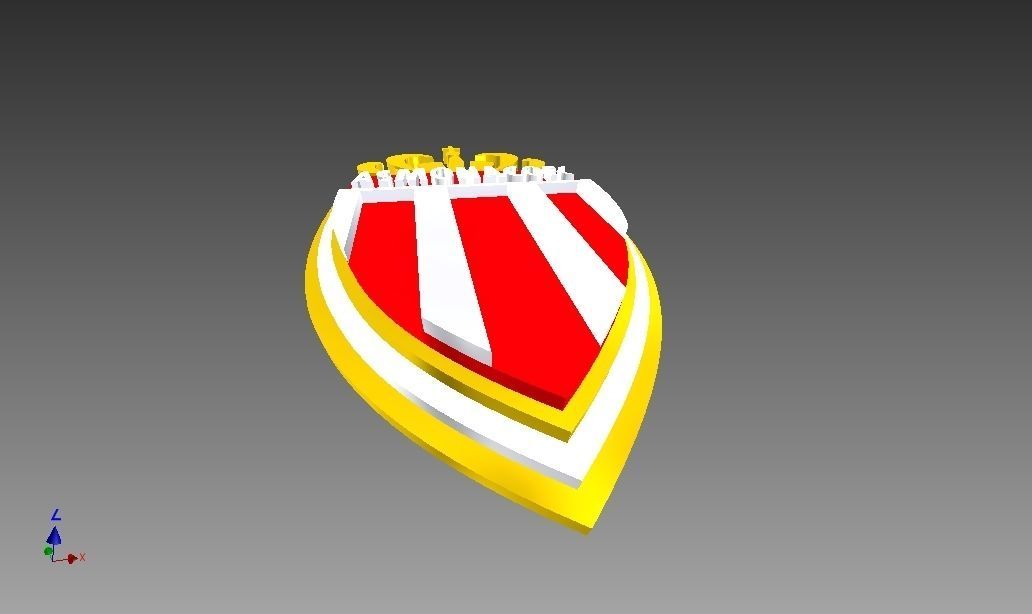 AS MONACO FC LOGO BADGE 3D model | CGTrader