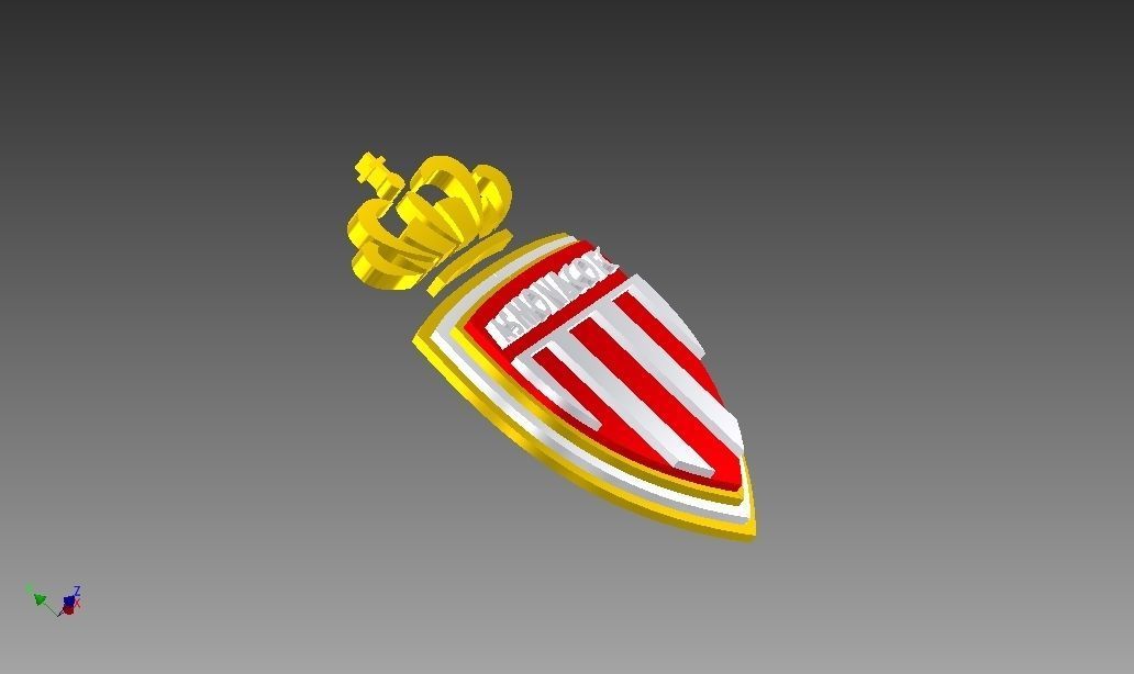 AS MONACO FC LOGO BADGE 3D model | CGTrader