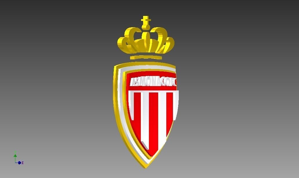 AS MONACO FC LOGO BADGE 3D model | CGTrader
