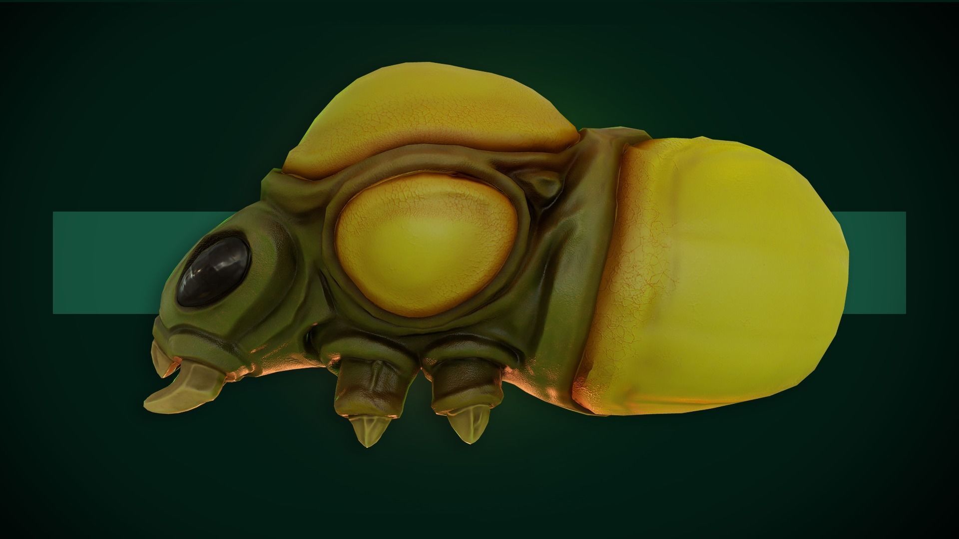 3D model Monster LARVA VR / AR / low-poly rigged animated | CGTrader