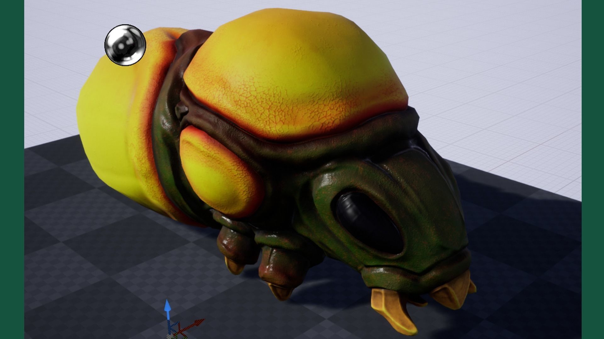 3D model Monster LARVA VR / AR / low-poly rigged animated | CGTrader