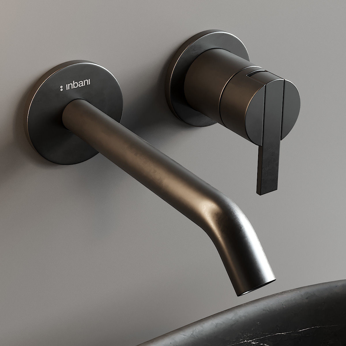 Inbani Strato Vanity Unit Set 3 3D model | CGTrader