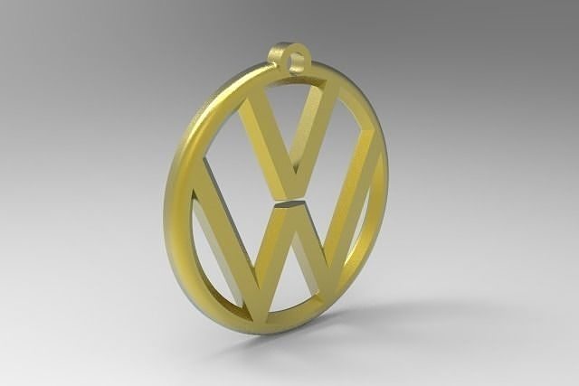 Volkswagen logo 3D model 3D printable | CGTrader