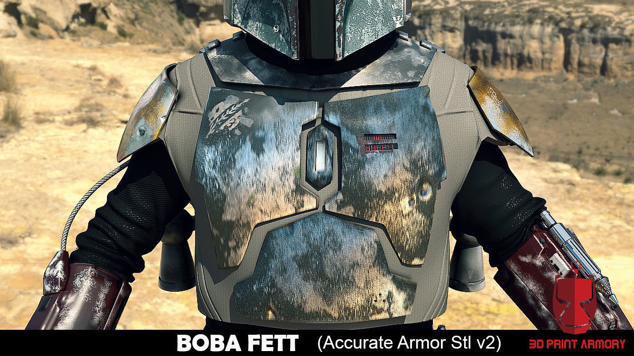 Mandalorian Boba Fett full armor STL file for 3d print 3D model | CGTrader