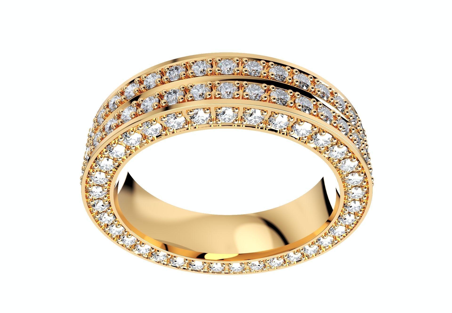 Wedding Set Ring Women Men Ring CAD Design-PSJM001V12 3D model 3D ...