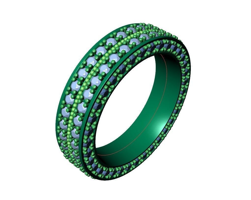 Wedding Set Ring Women Men Ring CAD Design-PSJM001V13 3D model 3D ...