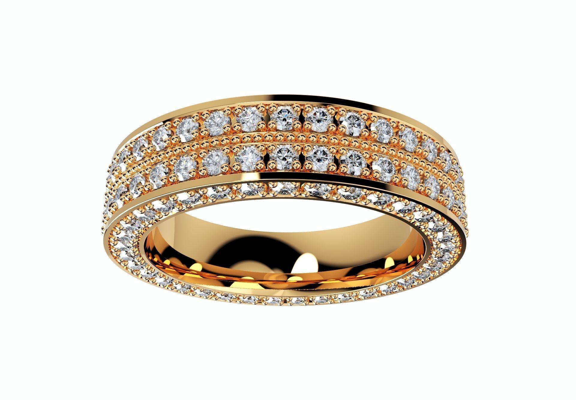 Wedding Set Ring Women Men Ring CAD Design-PSJM001V13 3D model 3D ...