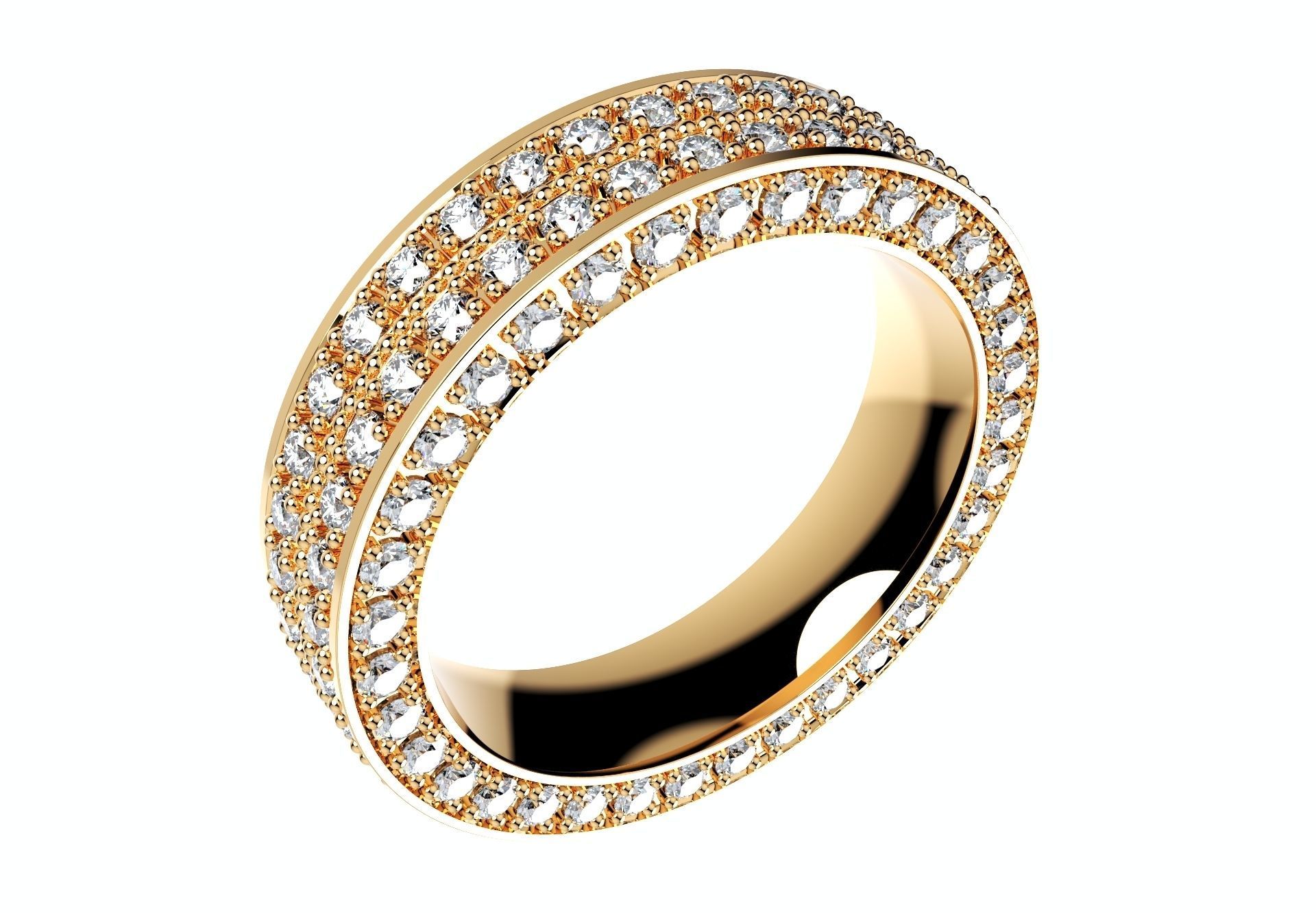 Wedding Set Ring Women Men Ring CAD Design-PSJM001V13 3D model 3D ...