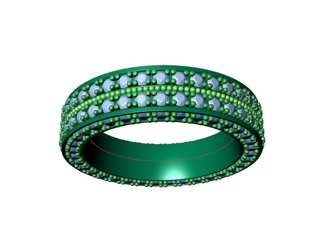 Wedding Set Ring Women Men Ring CAD Design-PSJM001V13 3D model 3D ...