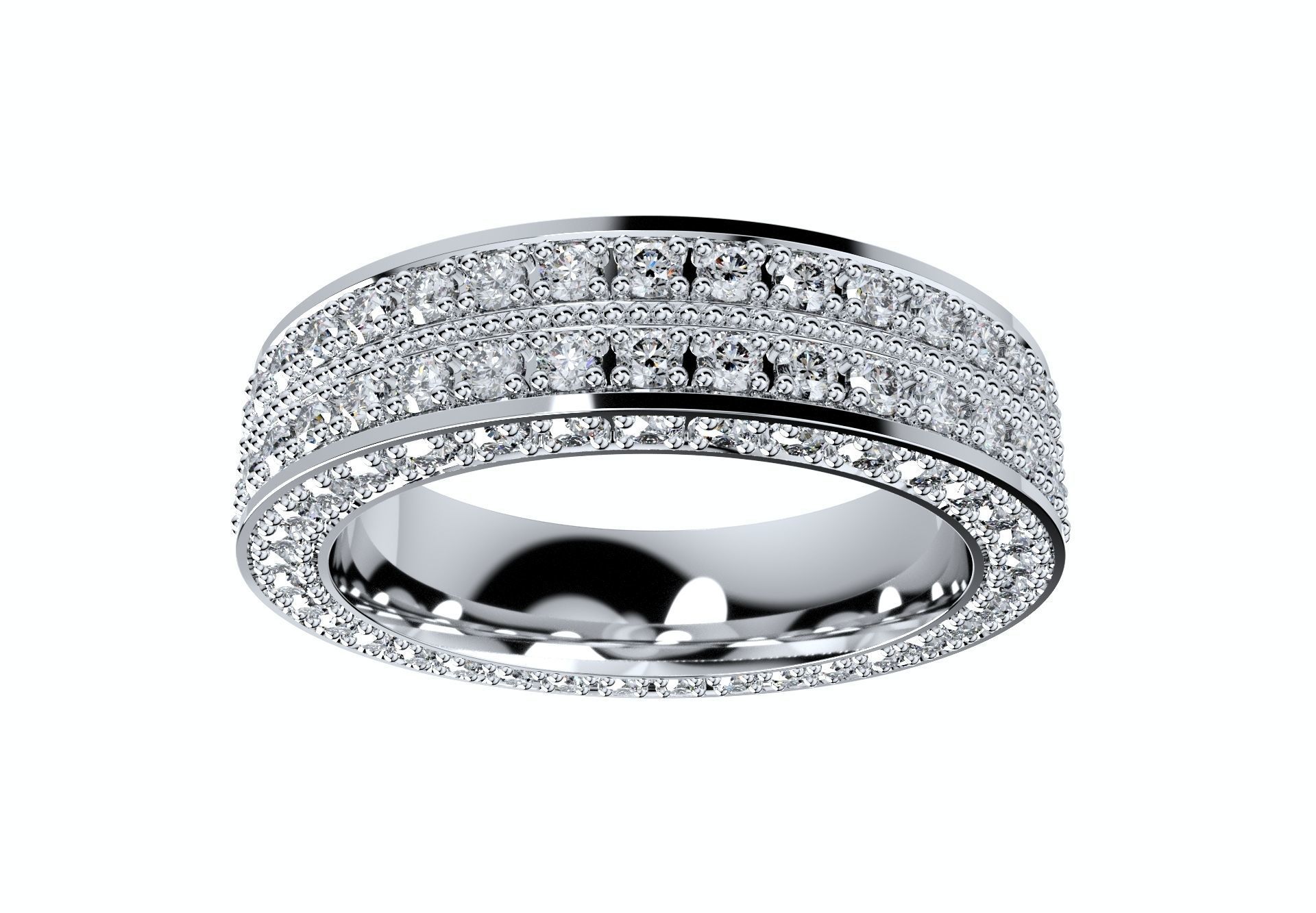 Wedding Set Ring Women Men Ring CAD Design-PSJM001V13 3D model 3D ...