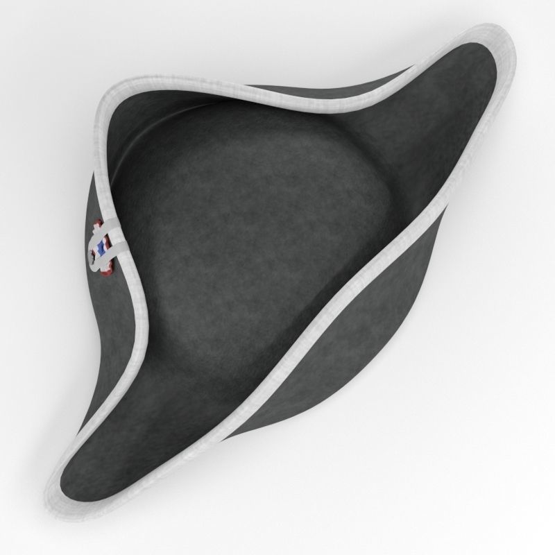 French tricorn free 3D model | CGTrader