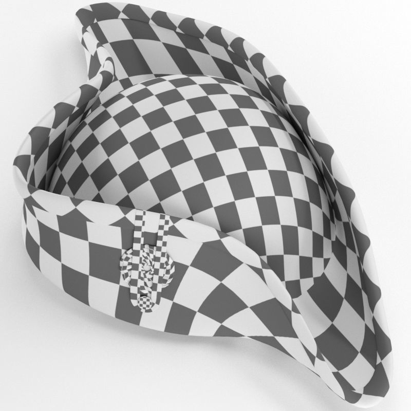 French tricorn free 3D model | CGTrader