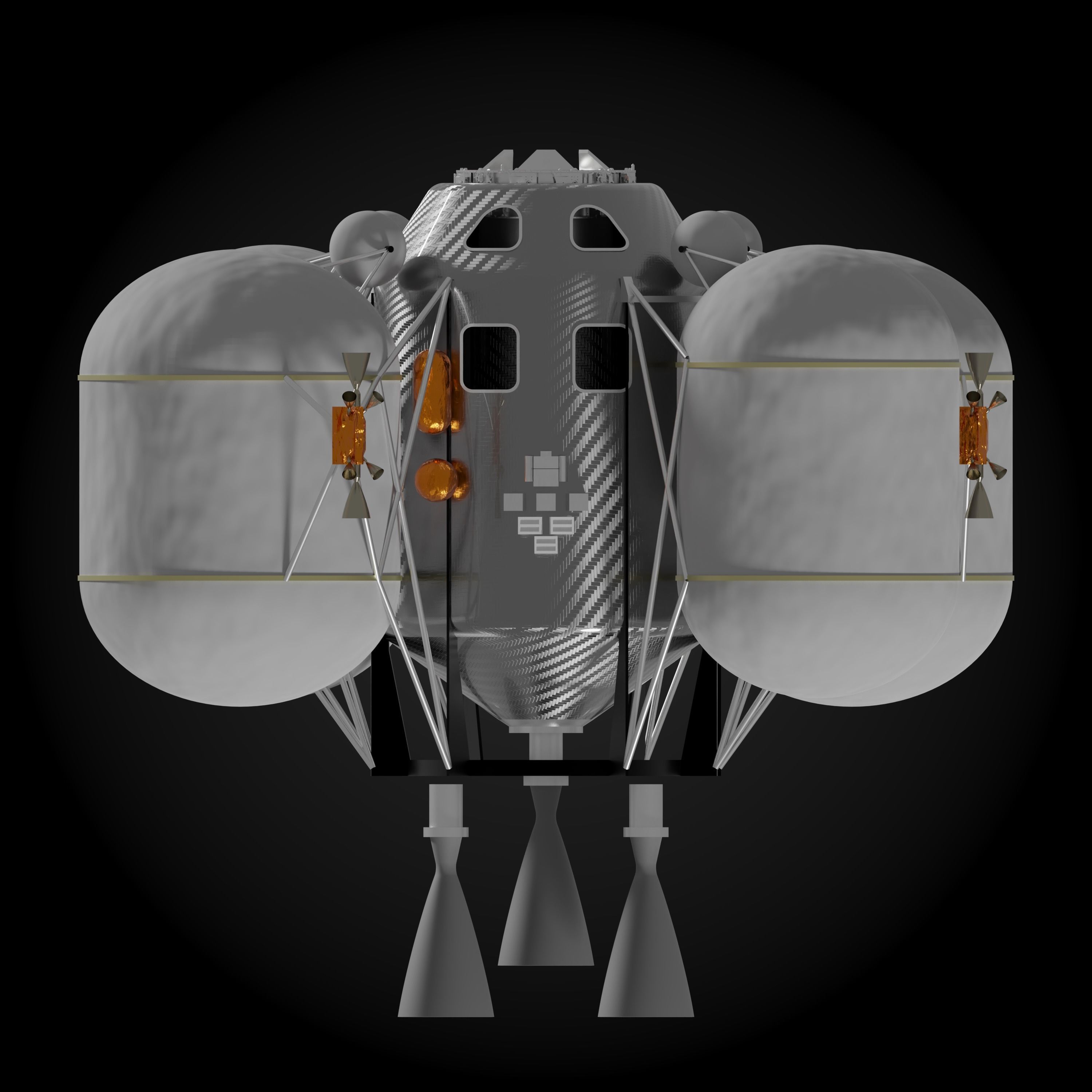 2-stage Mars Ascent Vehicle 3D model | CGTrader