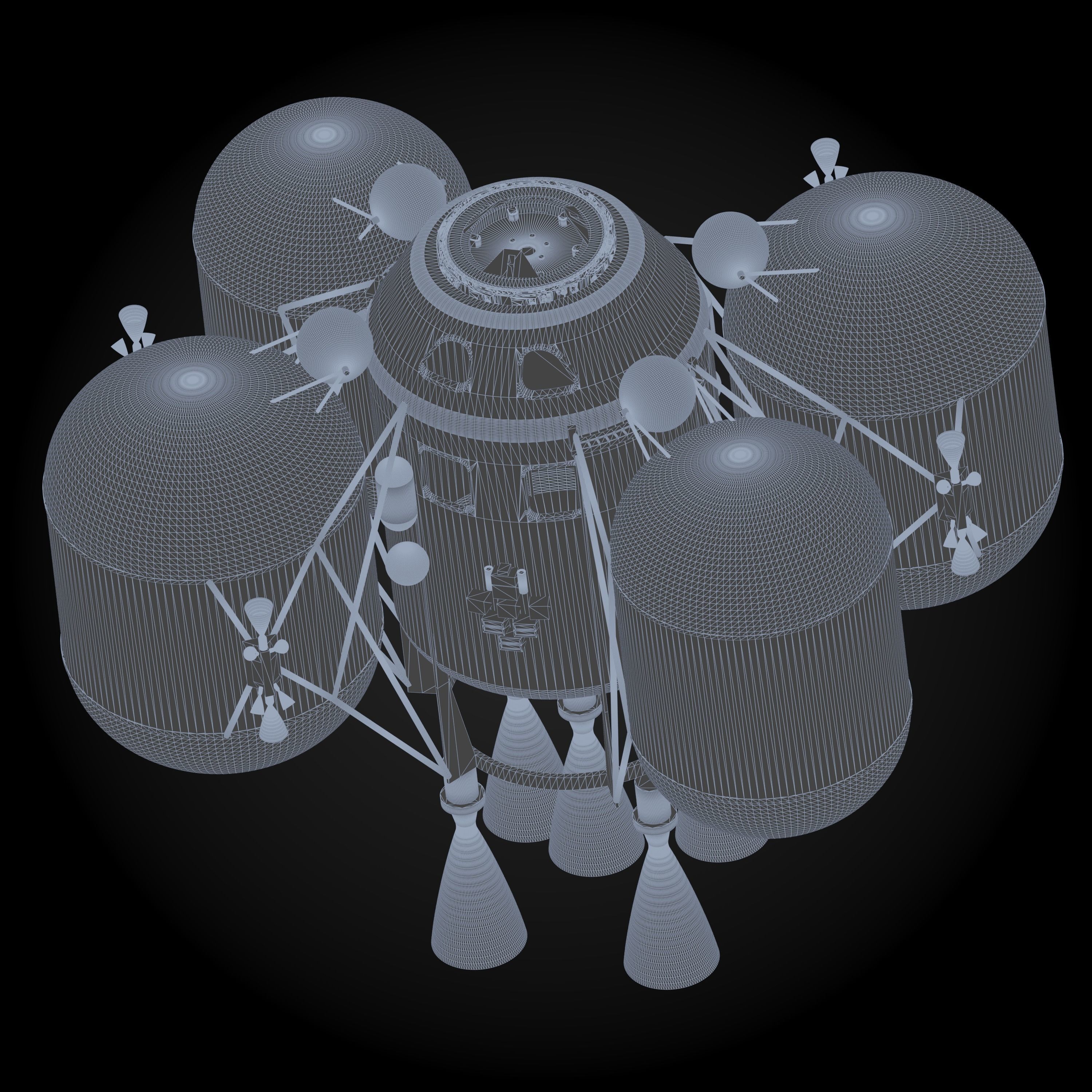 2-stage Mars Ascent Vehicle 3D model | CGTrader