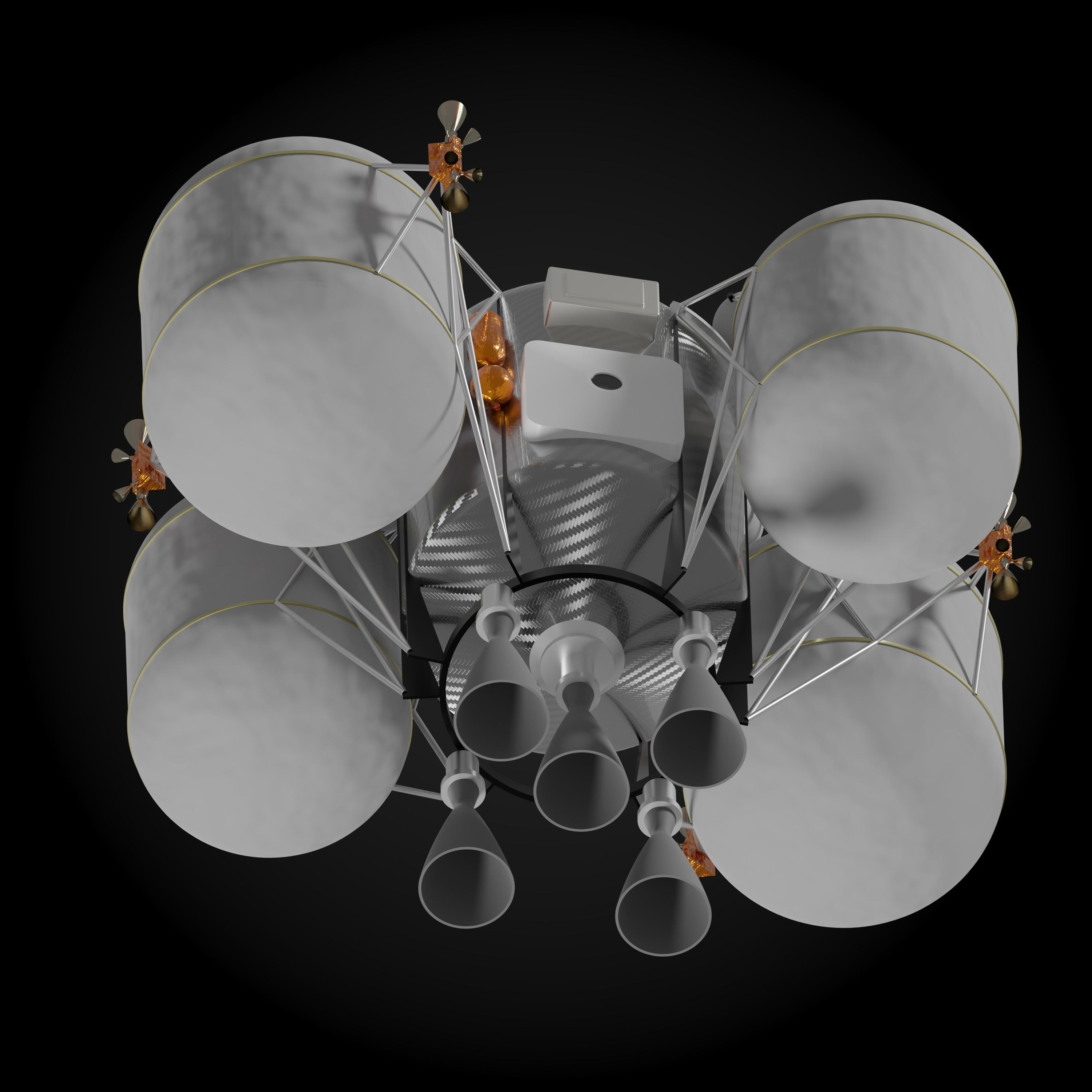 2-stage Mars Ascent Vehicle 3D model | CGTrader