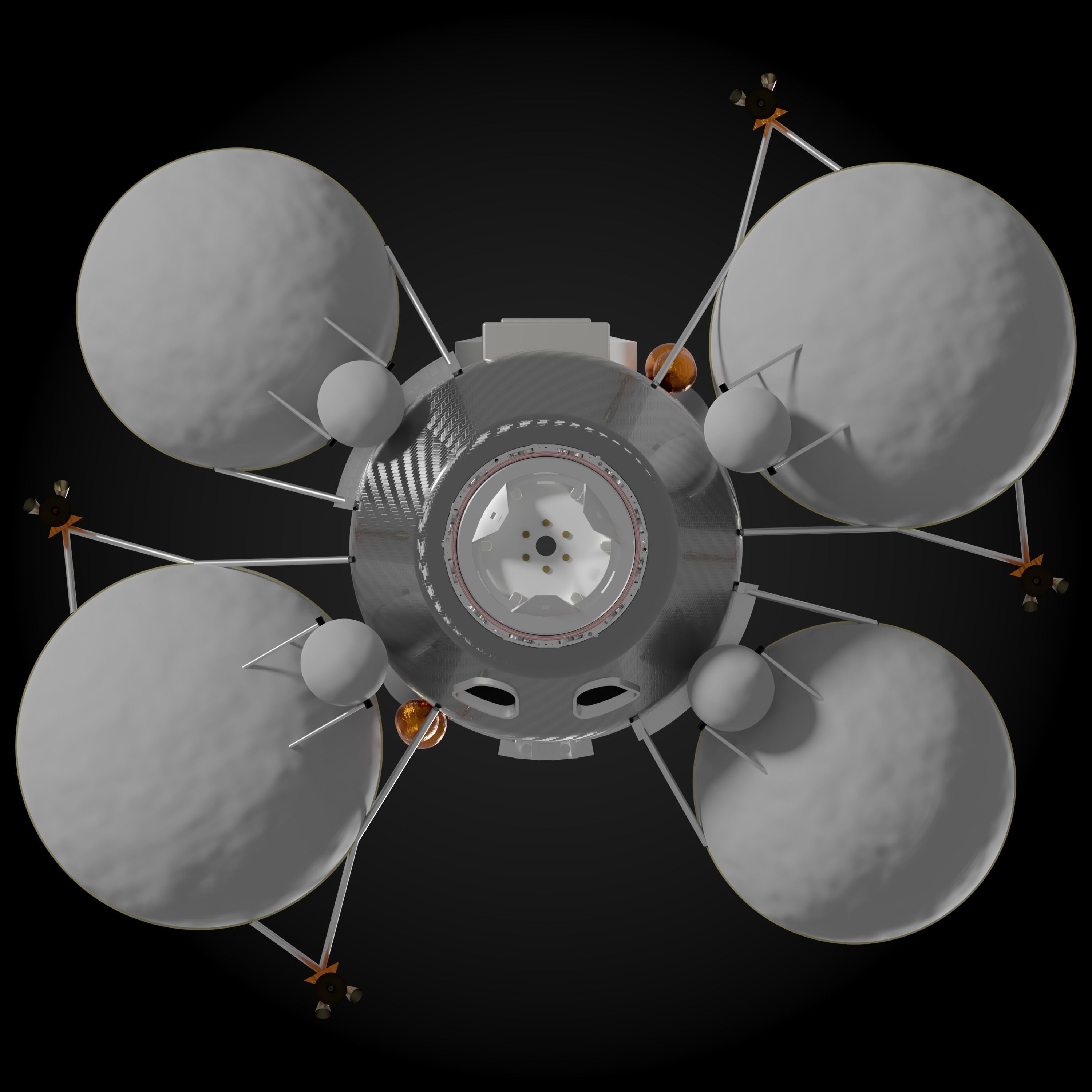 2-stage Mars Ascent Vehicle 3D model | CGTrader