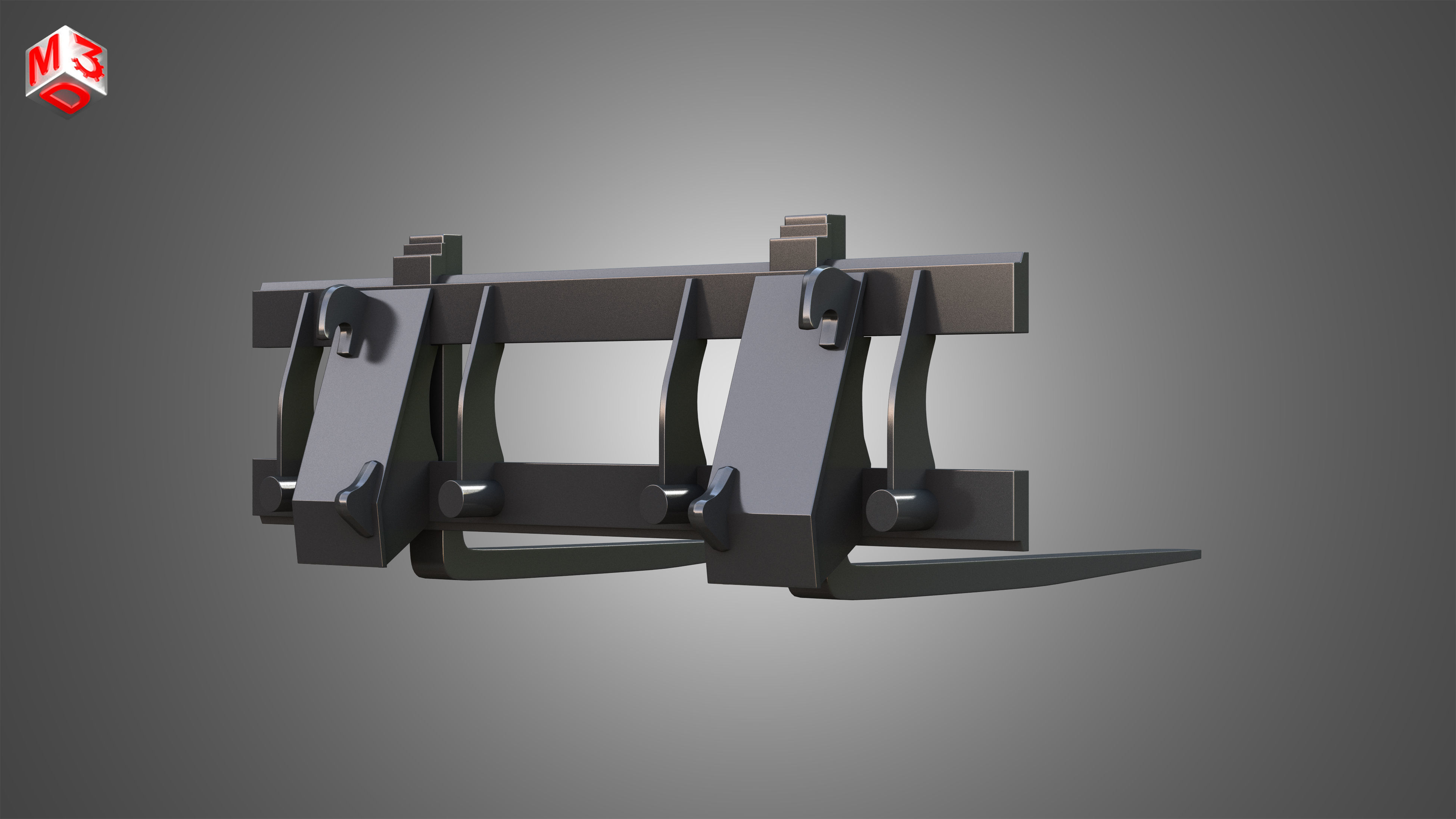 Pallet Fork - Front Loader 3D model | CGTrader