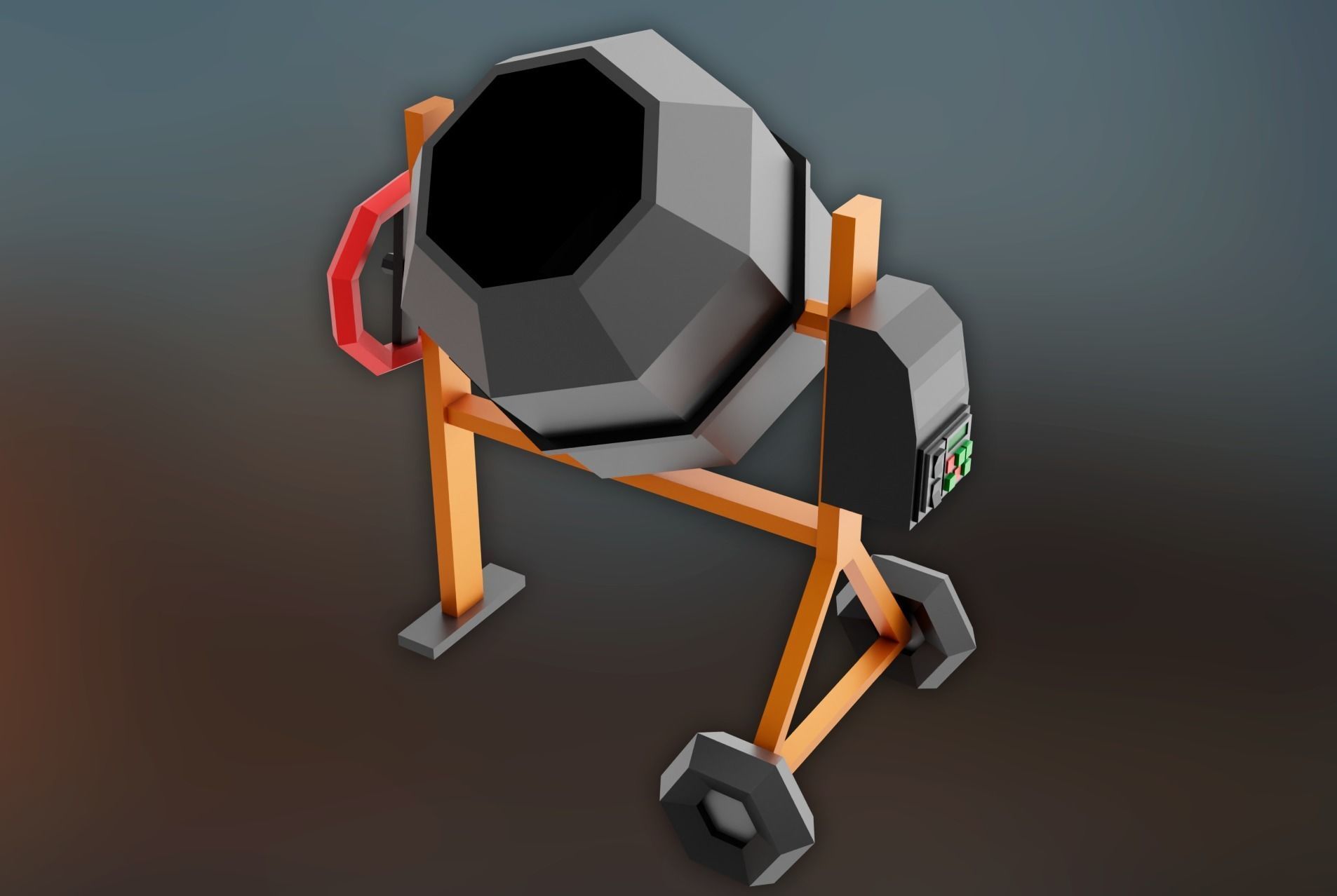 3D model Industry Low-poly props pack model VR / AR / low-poly | CGTrader